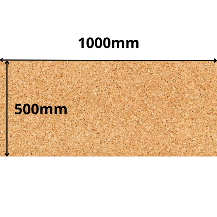 Cork Sheet Roll 1000x500mm - 5mm Thickness | High-Quality Cork Sheets ...