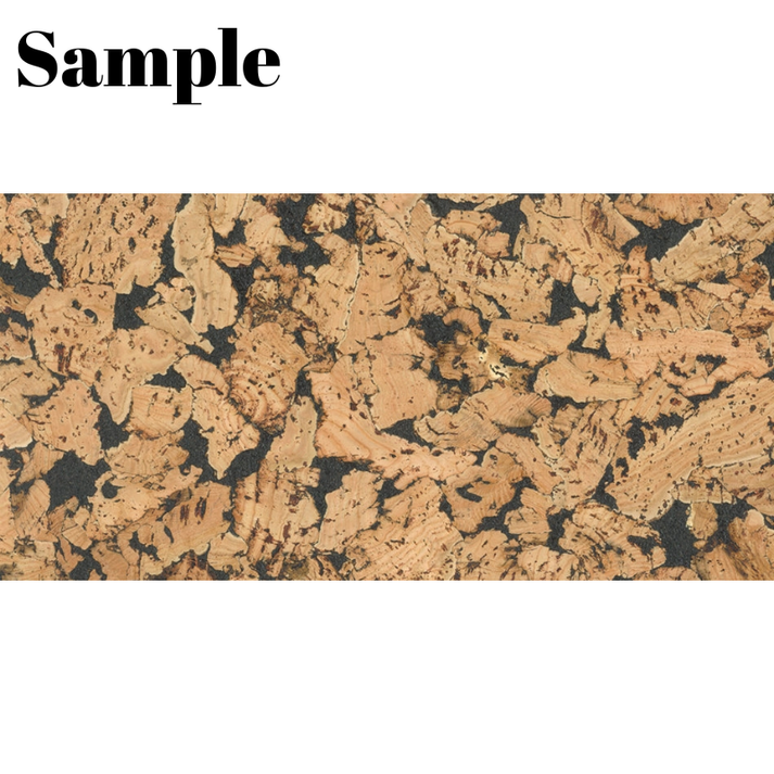 Decorative Cork Wall Tiles - Black Sample | 1 Strip | Cork System ...